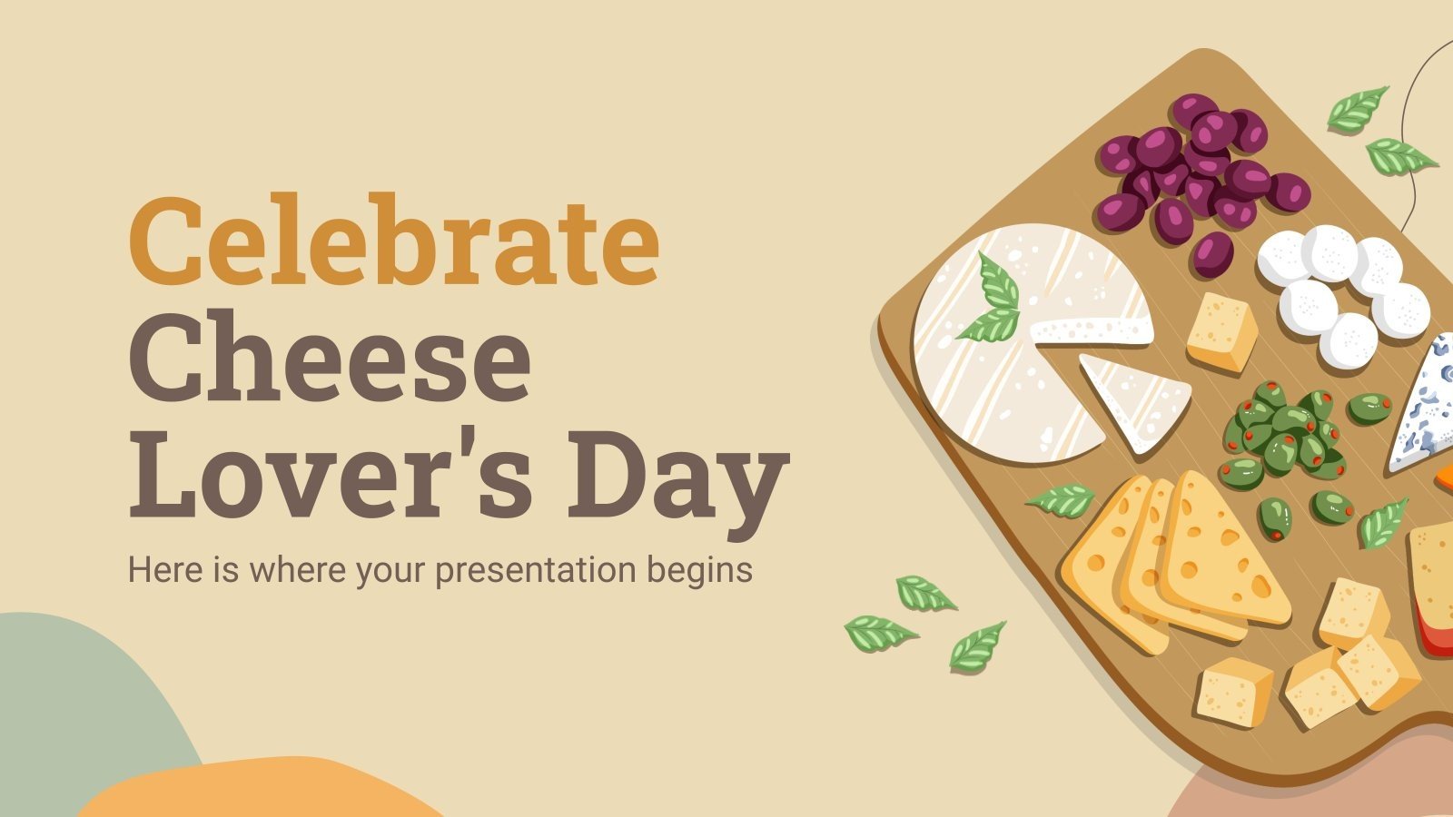 Google Slides themes and PowerPoint templates about cheese