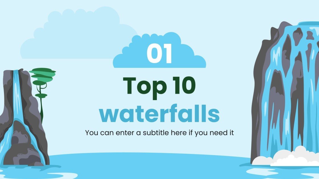 Top 10 South American Waterfalls | Google Slides & PPT