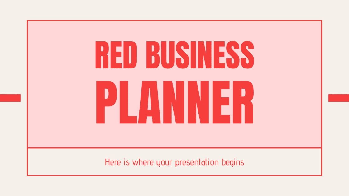 Modèles gratuits Google Slides et PowerPoint rouges