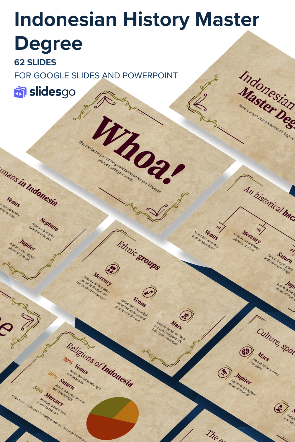 Indonesian History Master's Degree | Google Slides & PPT