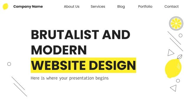 Free templates about Website Design for Google Slides & PPT