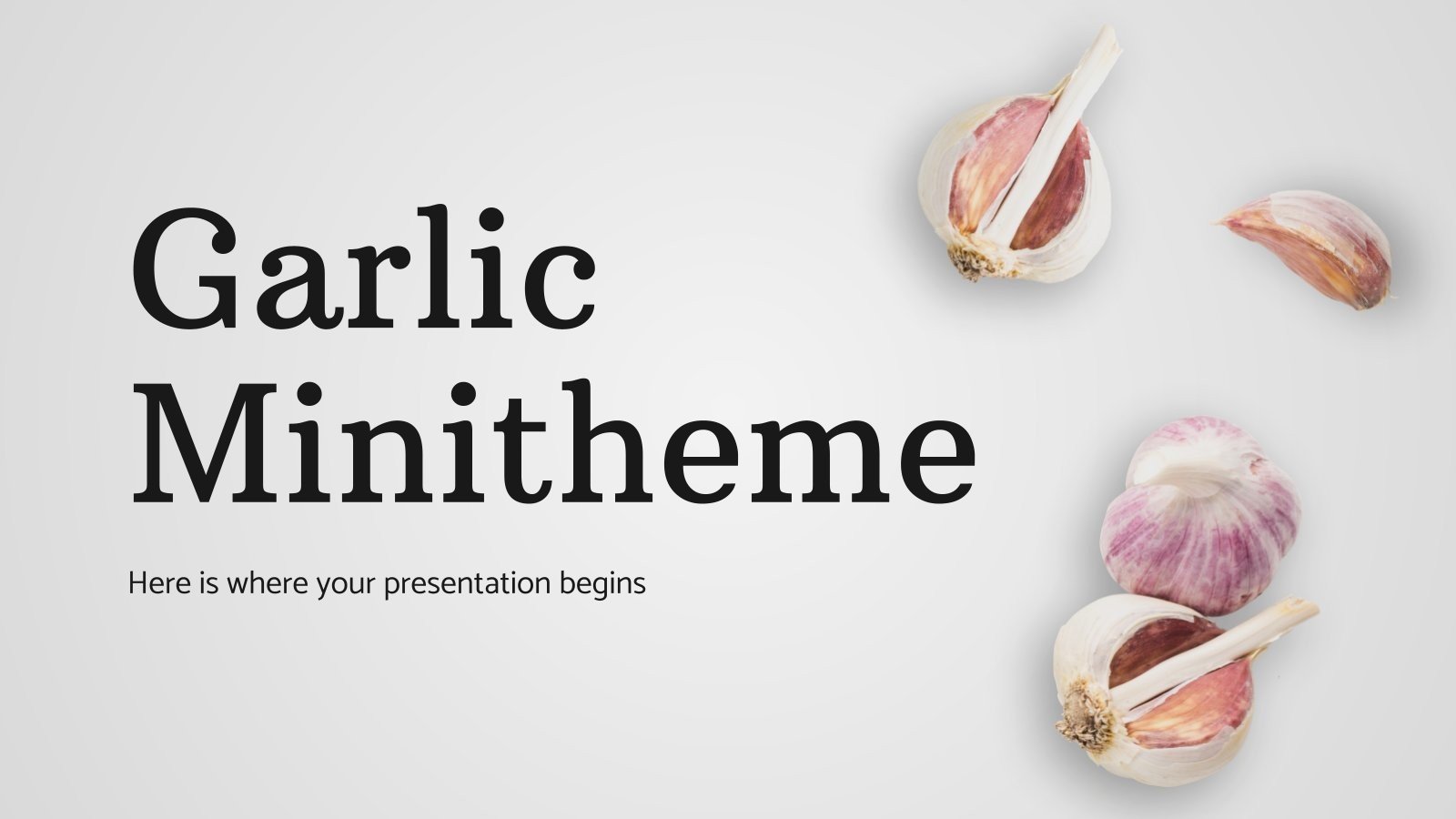 Garlic Minitheme | Google Slides and PowerPoint Template