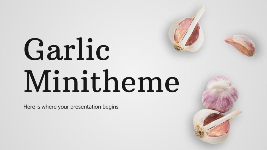 Garlic Minitheme | Google Slides and PowerPoint Template