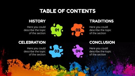 Happy Holi Colorful Festival | Google Slides & PPT theme