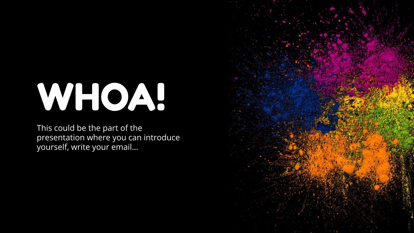 Happy Holi Colorful Festival | Google Slides & PPT theme