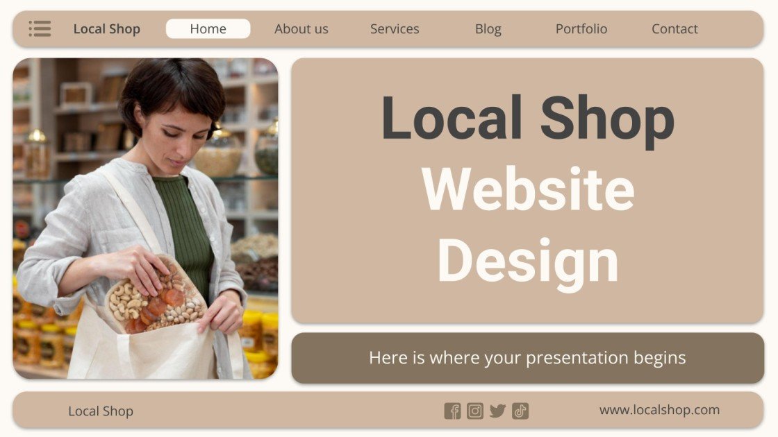 Free templates about Website Design for Google Slides & PPT