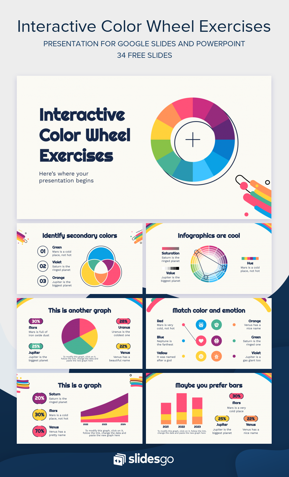 Interactive Color Wheel Exercises | Google Slides & PPT