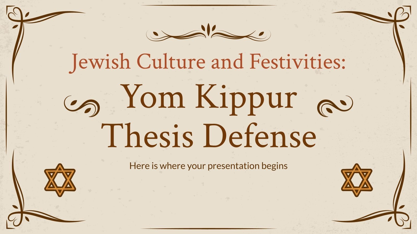 Free Jewish-themed templates for Google Slides & PowerPoint