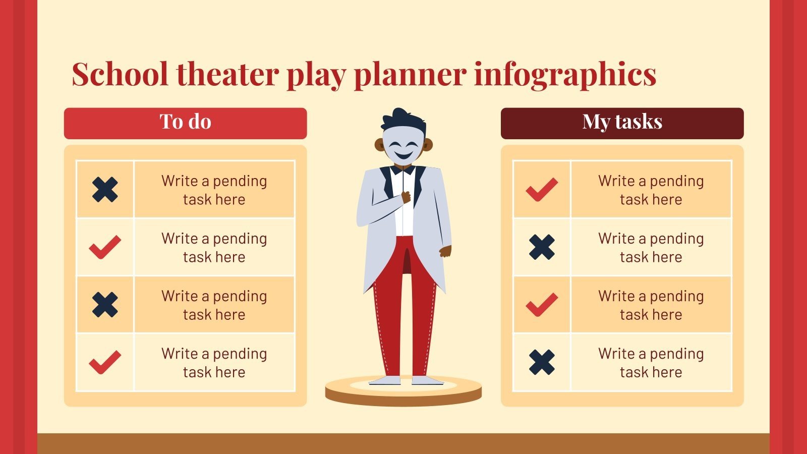 School Theater Play Planner Infographics | Google Slides