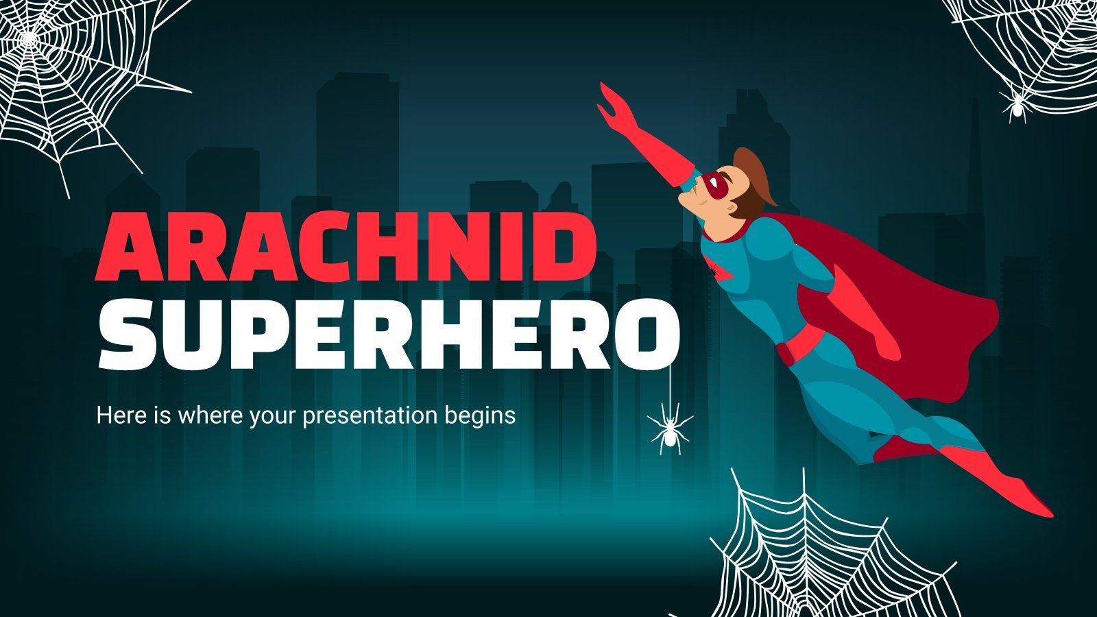 Arachnid Superhero | Google Slides and PowerPoint Template