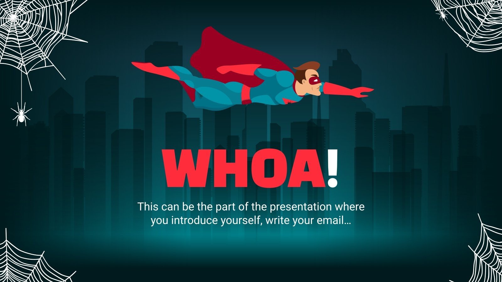 Arachnid Superhero | Google Slides and PowerPoint Template