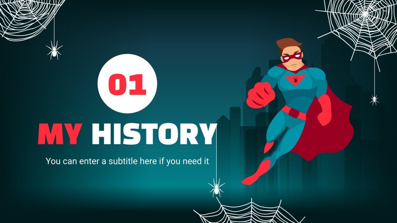 Arachnid Superhero | Google Slides and PowerPoint Template