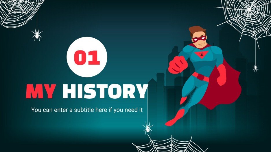 Arachnid Superhero | Google Slides and PowerPoint Template