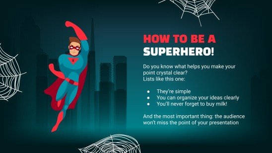 Arachnid Superhero | Google Slides and PowerPoint Template