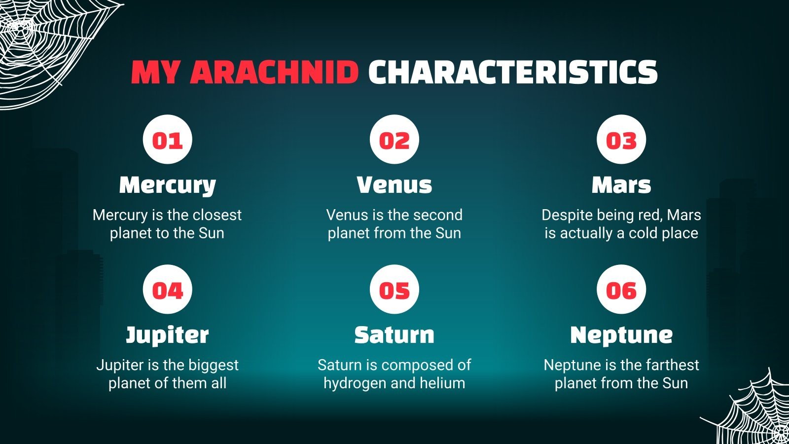 Arachnid Superhero | Google Slides and PowerPoint Template