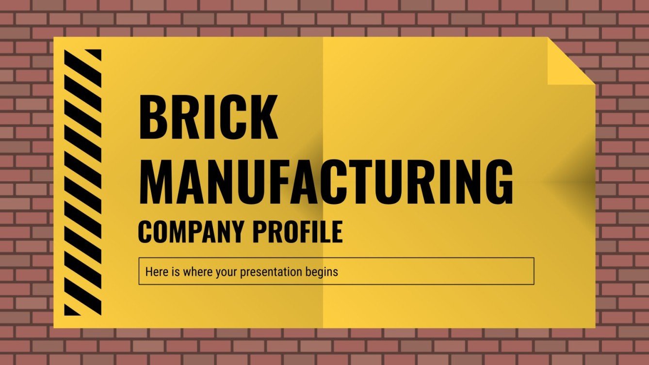 Brick Manufacturing Company Profile | Google Slides & PPT