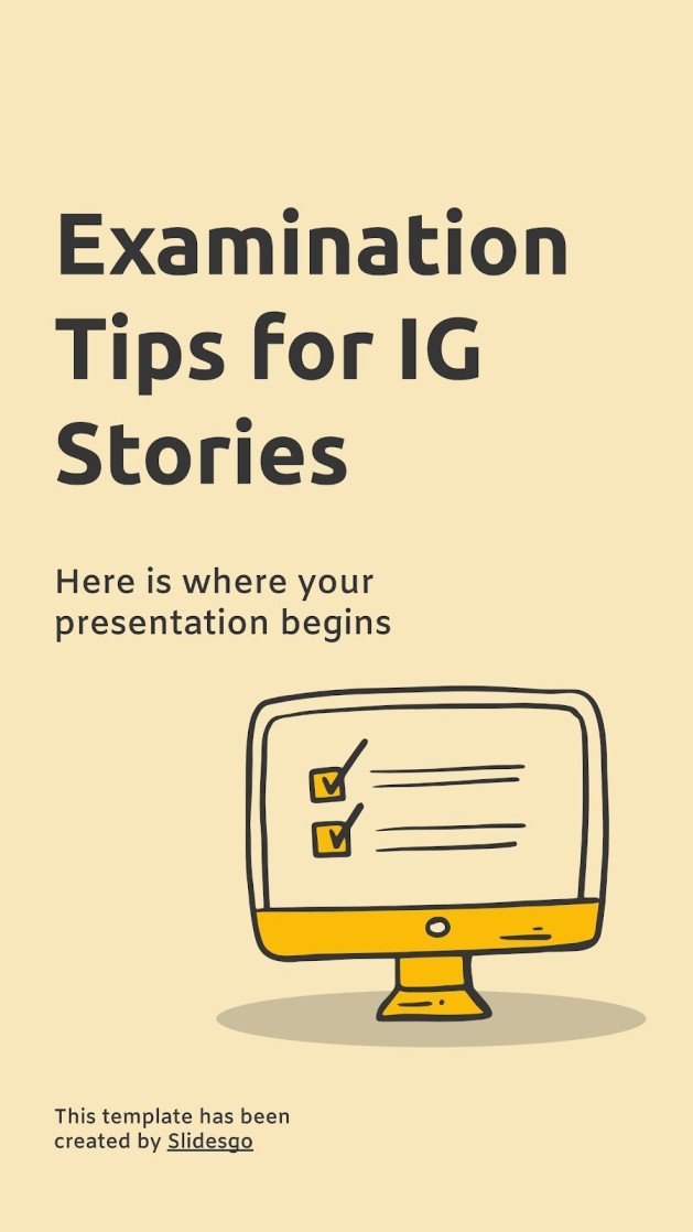 Examination Tips for IG Stories | Google Slides & PPT
