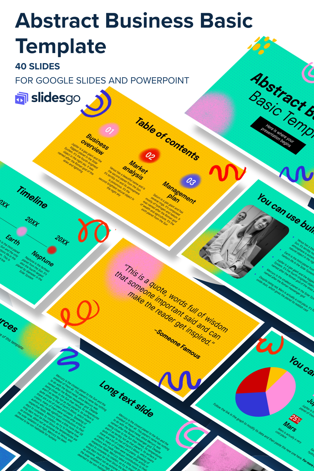 Abstract Business Basic Template | Google Slides & PPT