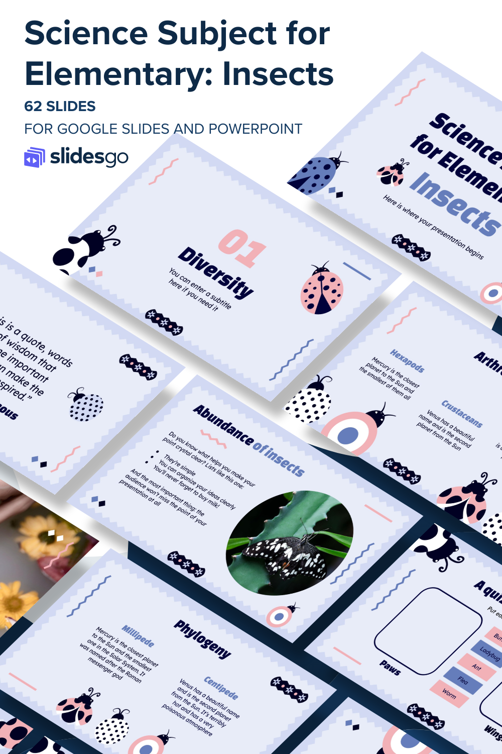 Science for Middle School: Insects | Google Slides & PPT