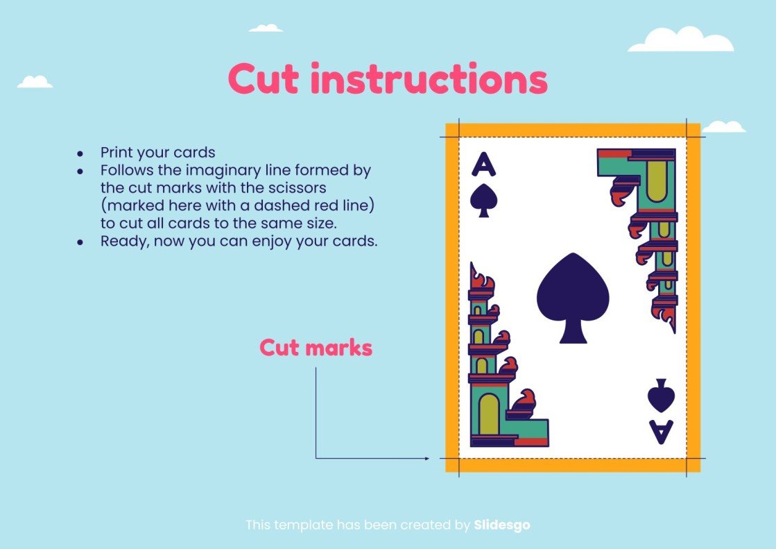 Indonesia Themed Printable Playing Cards | Google Slides