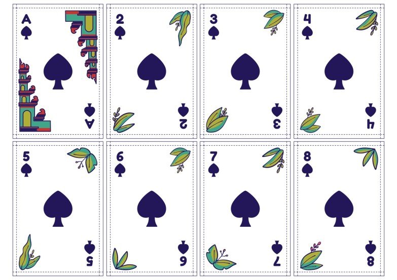 Indonesia Themed Printable Playing Cards | Google Slides