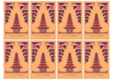 Indonesia Themed Printable Playing Cards | Google Slides