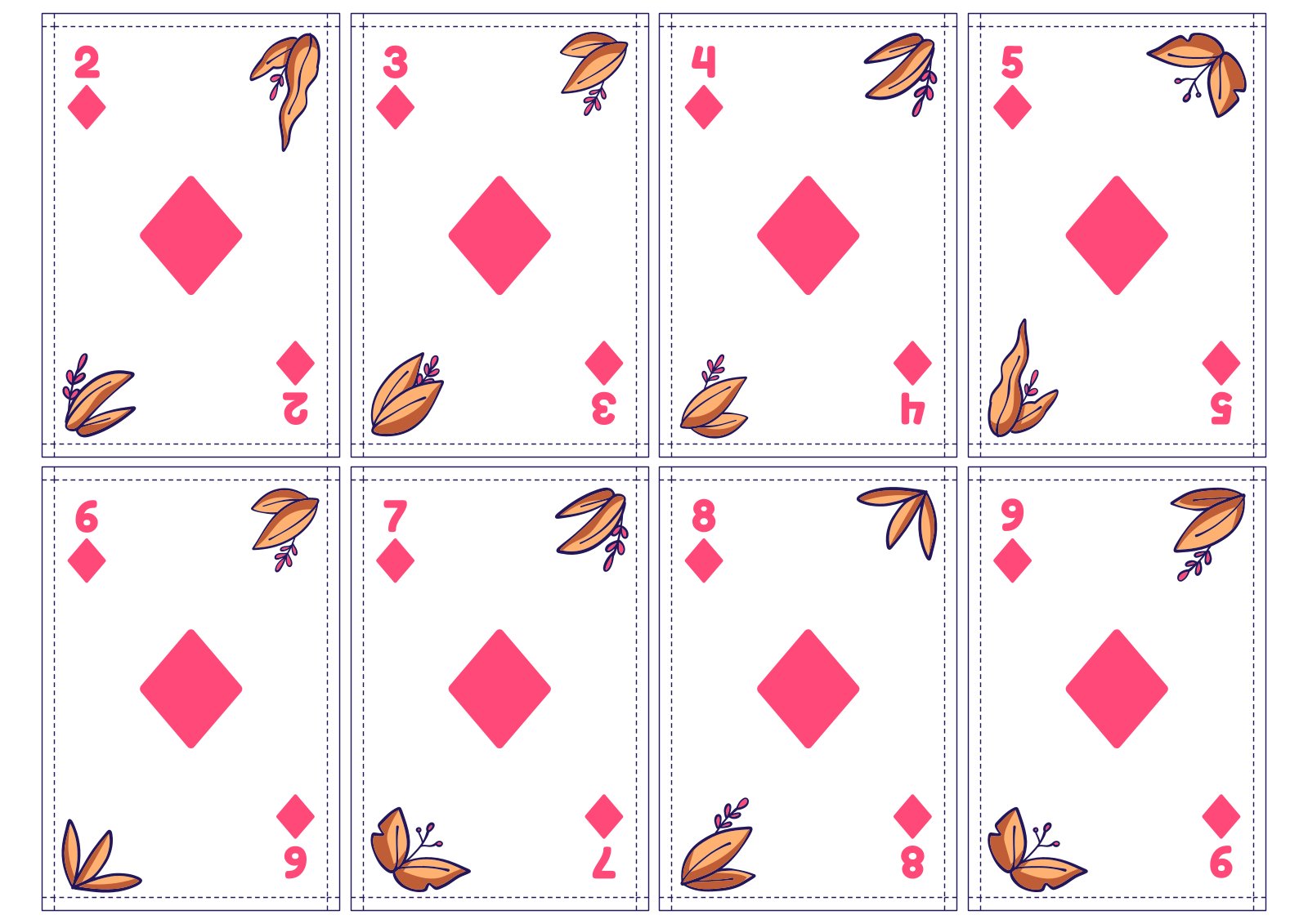 Indonesia Themed Printable Playing Cards | Google Slides