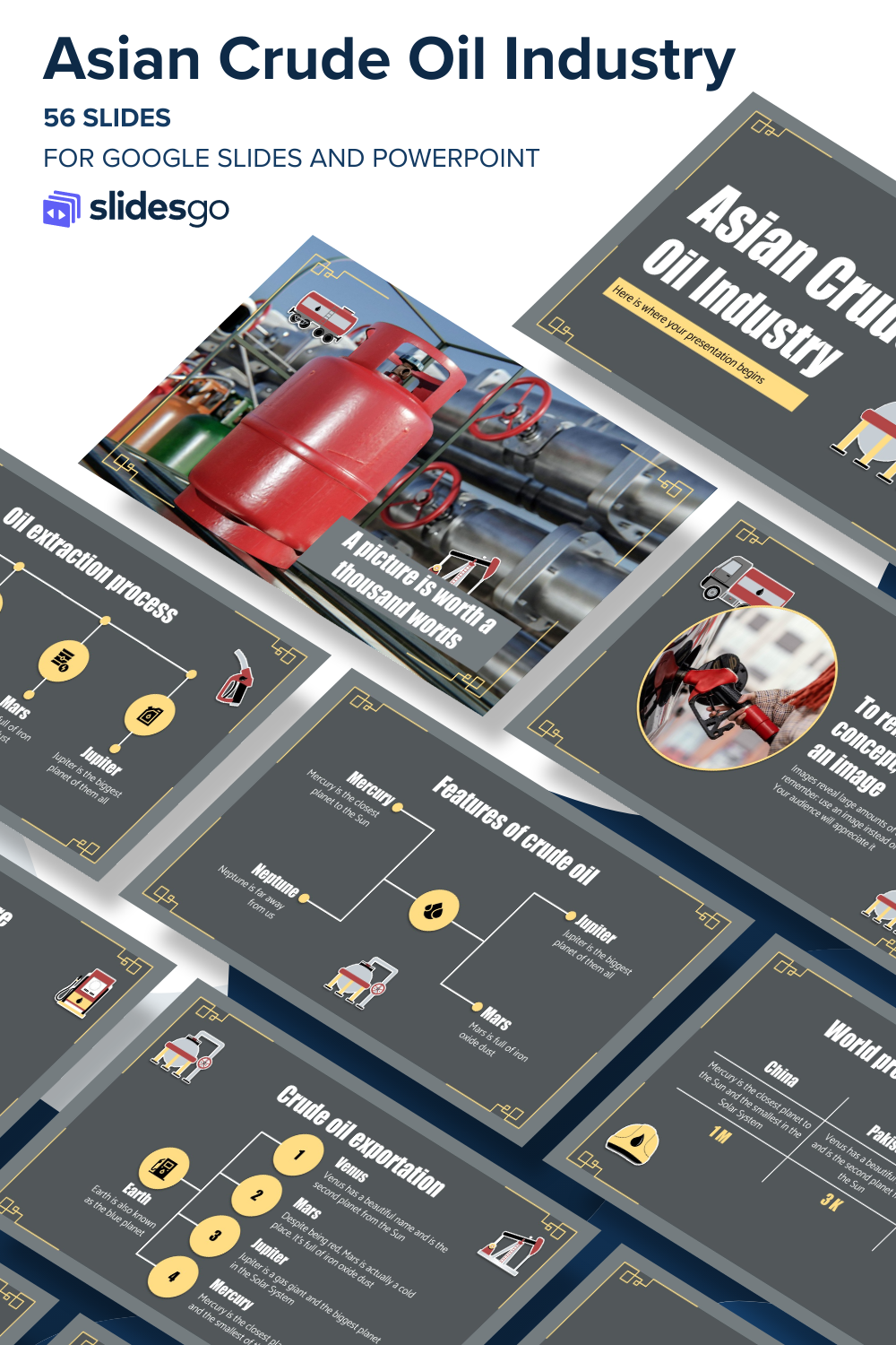 Asian Crude Oil Industry | Google Slides & PowerPoint