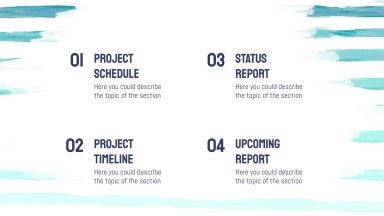 Watercolor Meeting Google Slides Theme & PowerPoint Template