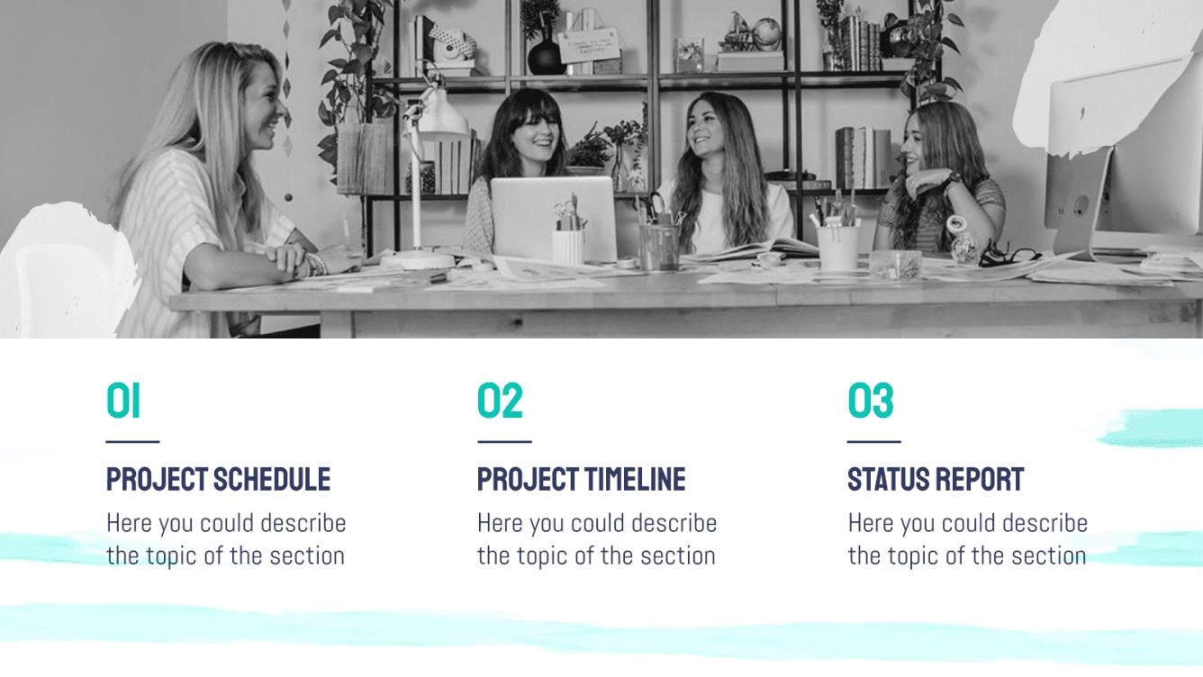 Watercolor Meeting Google Slides Theme & PowerPoint Template