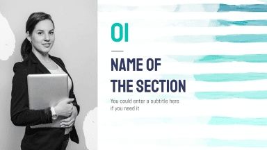 Watercolor Meeting Google Slides Theme & PowerPoint Template