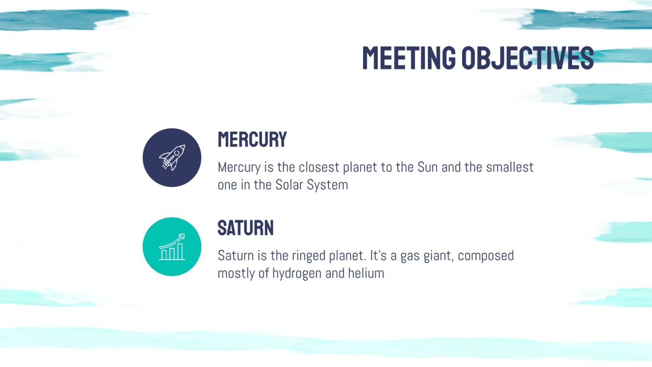 Watercolor Meeting Google Slides Theme & PowerPoint Template