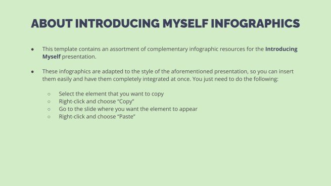 Introducing Myself Infographics | Google Slides & PowerPoint