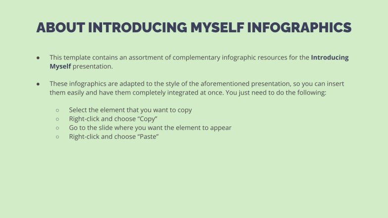 Introducing Myself Infographics | Google Slides & PowerPoint