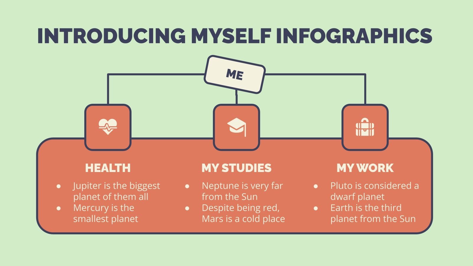Infográficos para apresentação pessoal