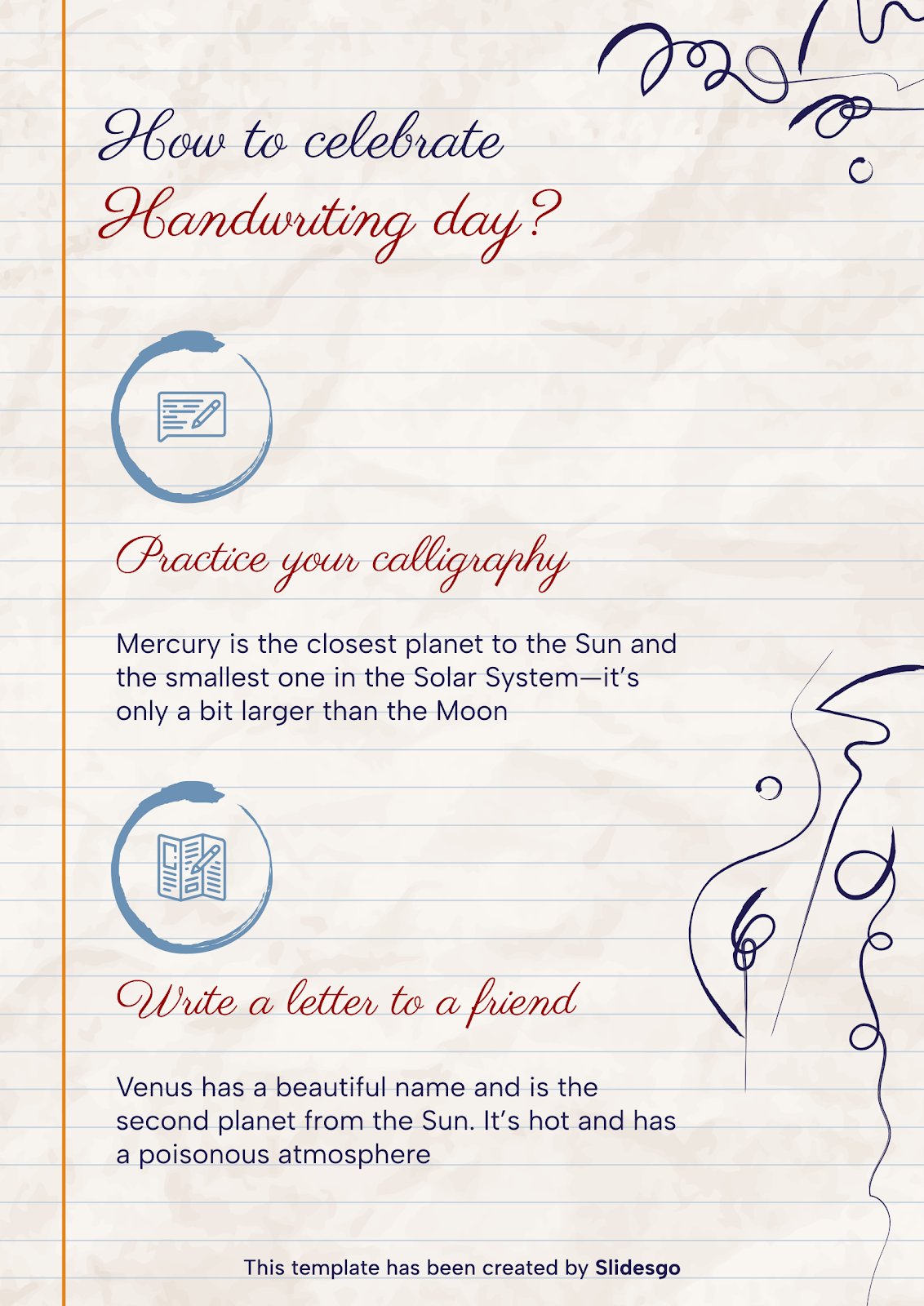 Activities for High School to Celebrate Handwriting Day