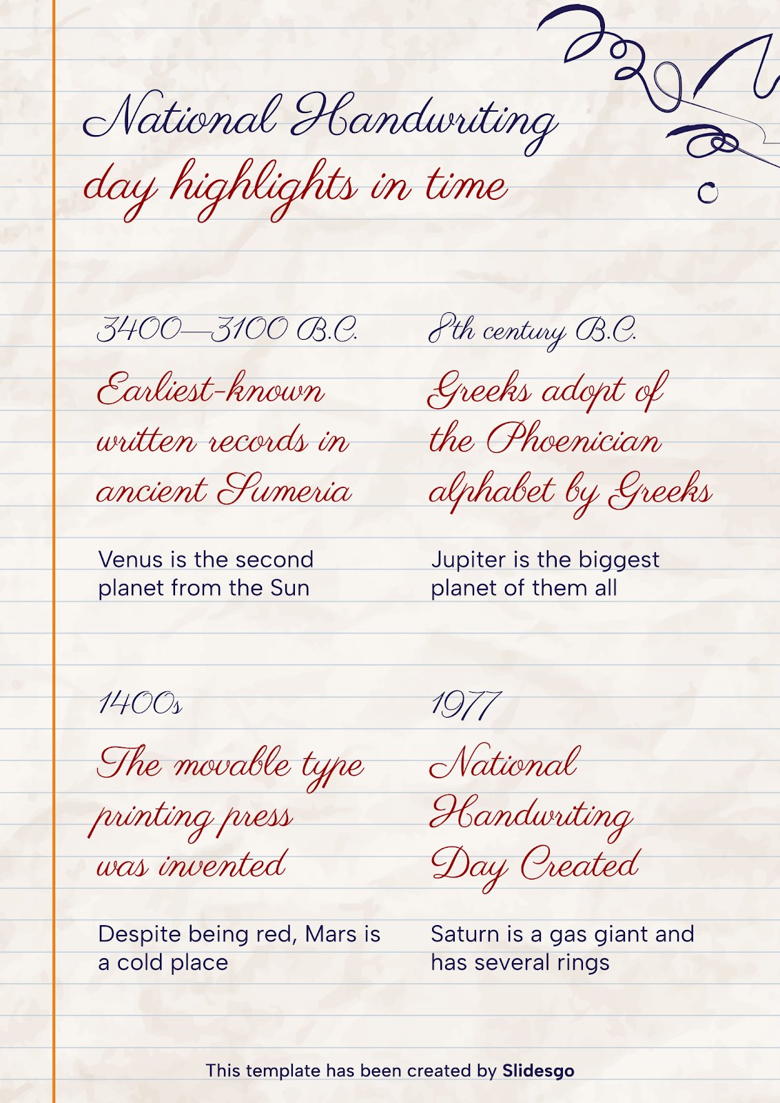 Activities for High School to Celebrate Handwriting Day
