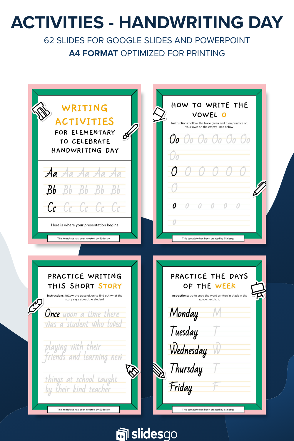 Writing Activities for Elementary: Handwriting Day