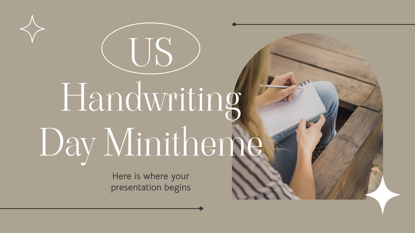 US Handwriting Day Minitheme | Google Slides & PowerPoint