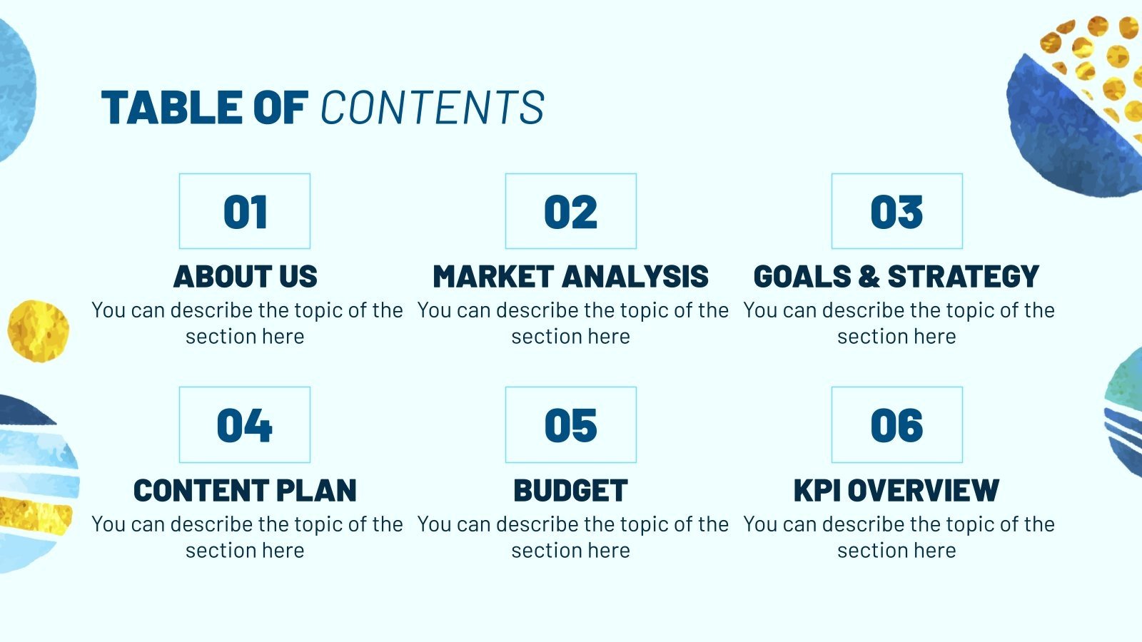 Dot Style MK Plan | Google Slides & PowerPoint