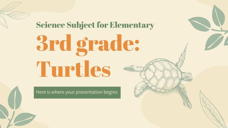 Science Subject for Elementary: Turtles | Google Slides