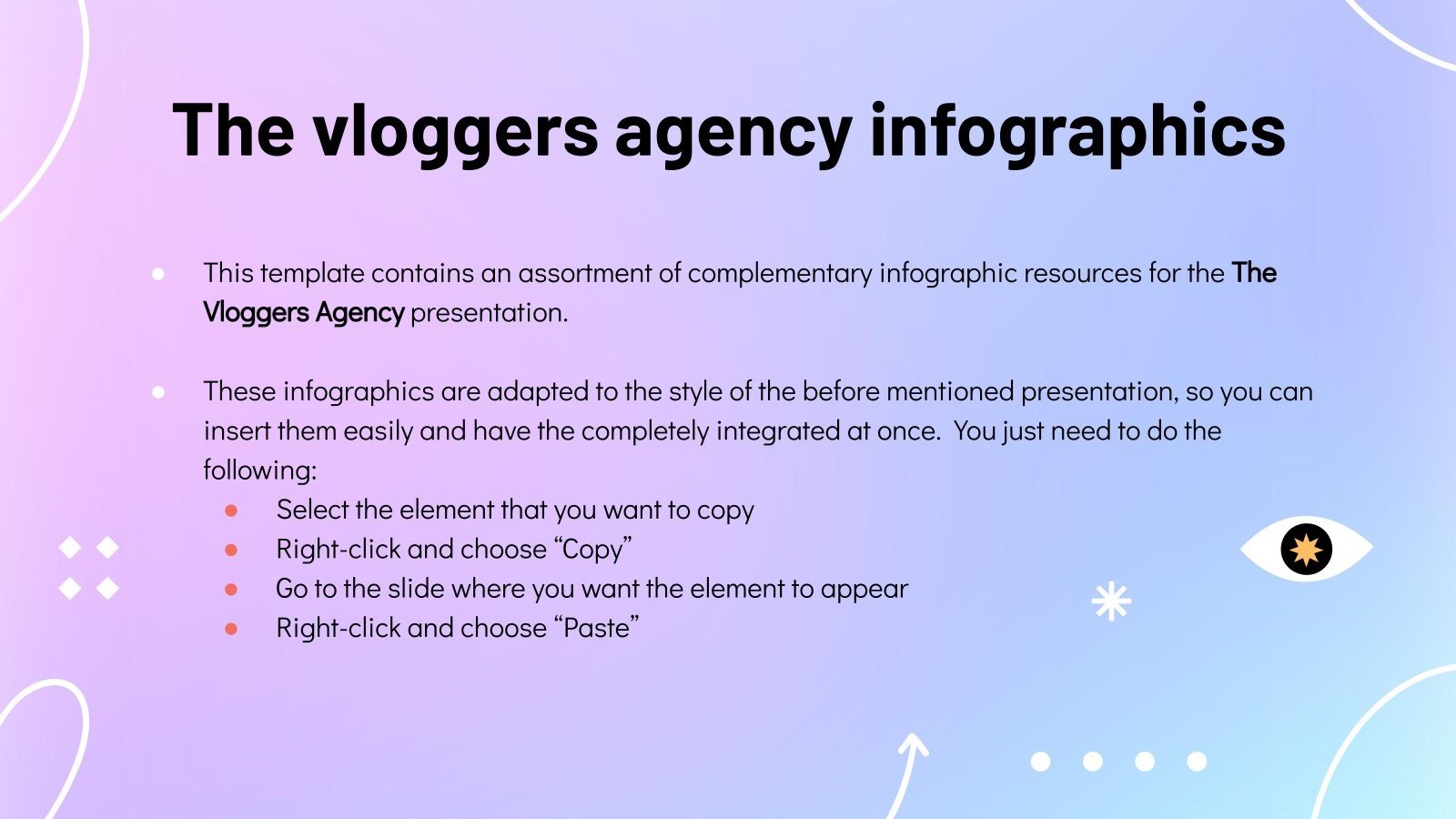 The Vloggers Agency Infographics | Google Slides & PPT