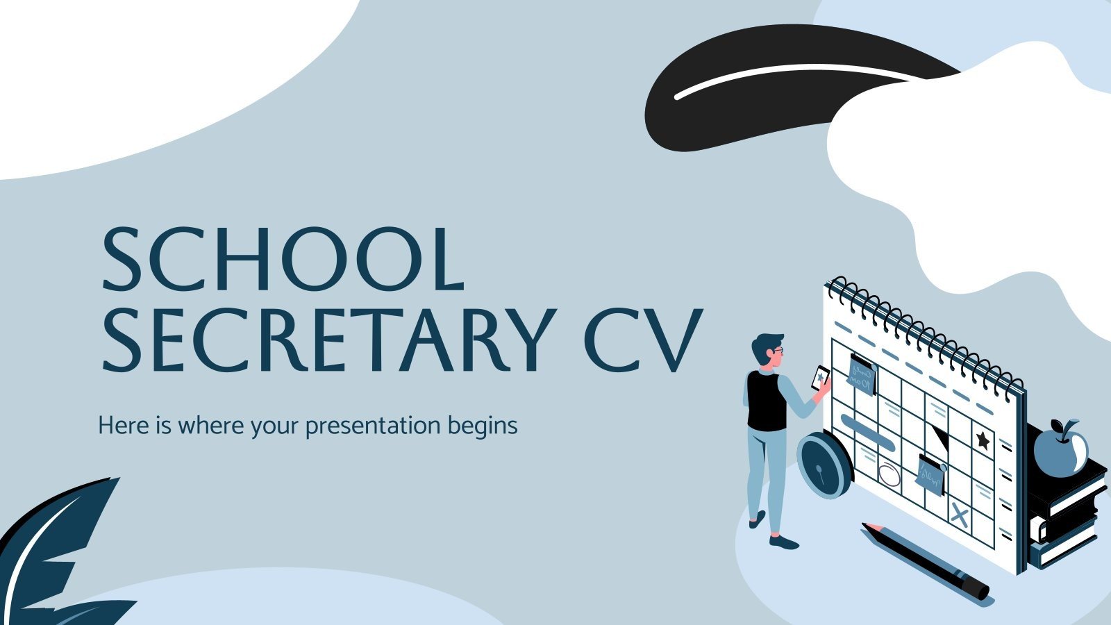 School Secretary CV | Google Slides & PowerPoint