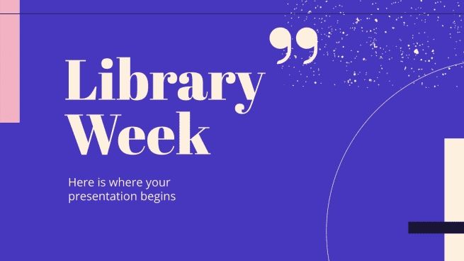 Library Week | Template for Google Slides and PowerPoint