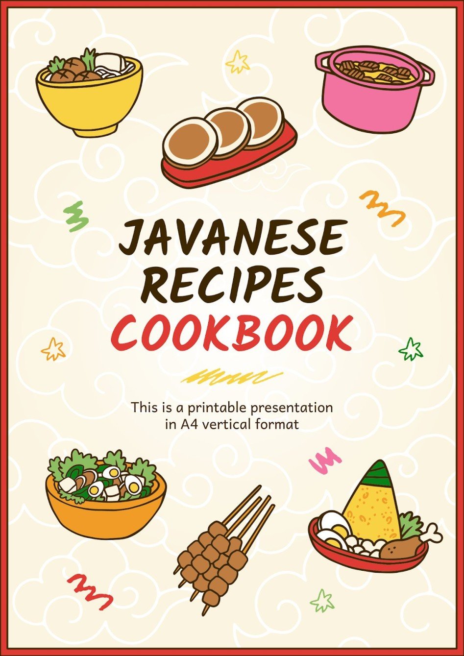 Javanese Recipes Cookbook | Google Slides & PowerPoint