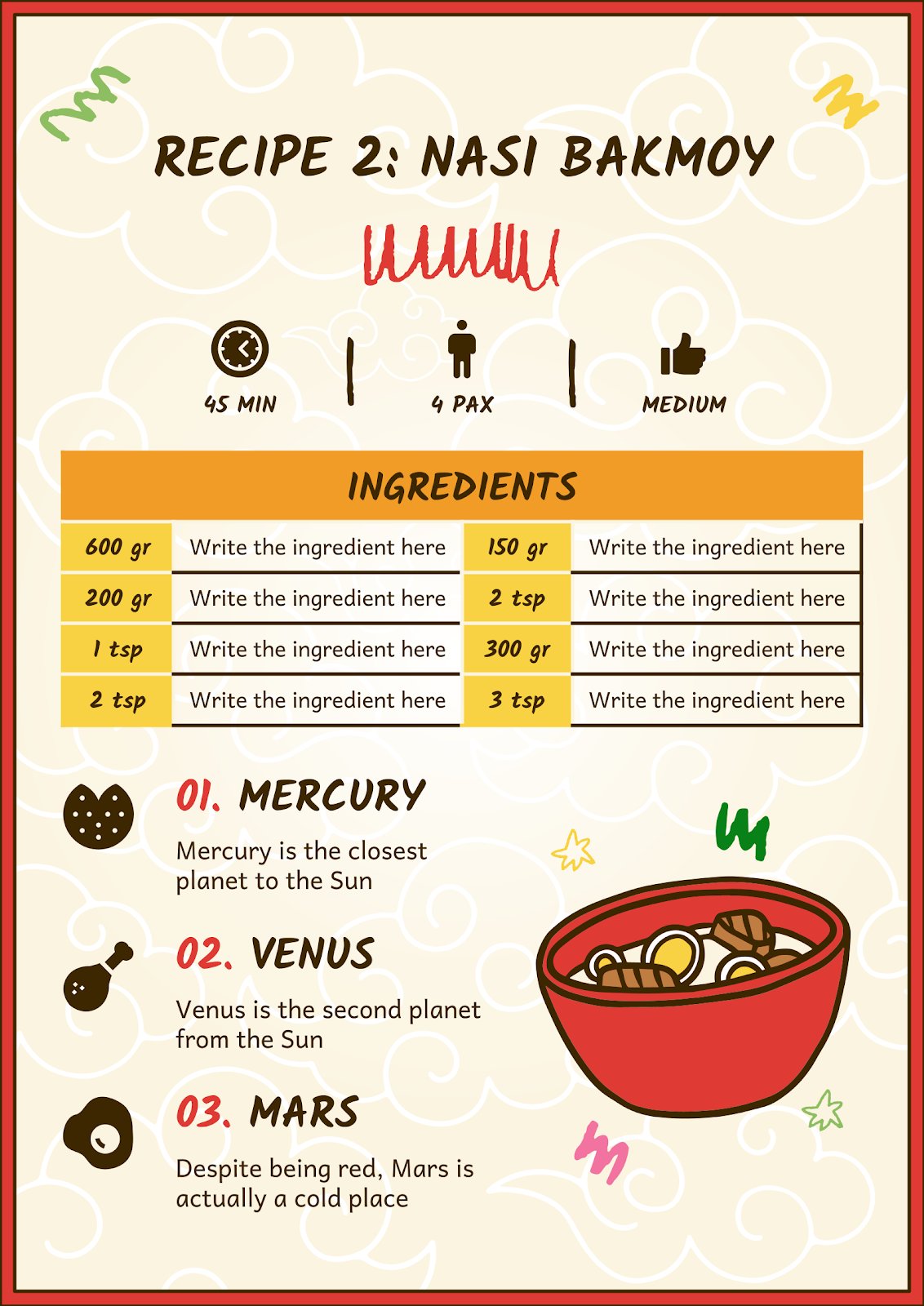 Javanese Recipes Cookbook | Google Slides & PowerPoint