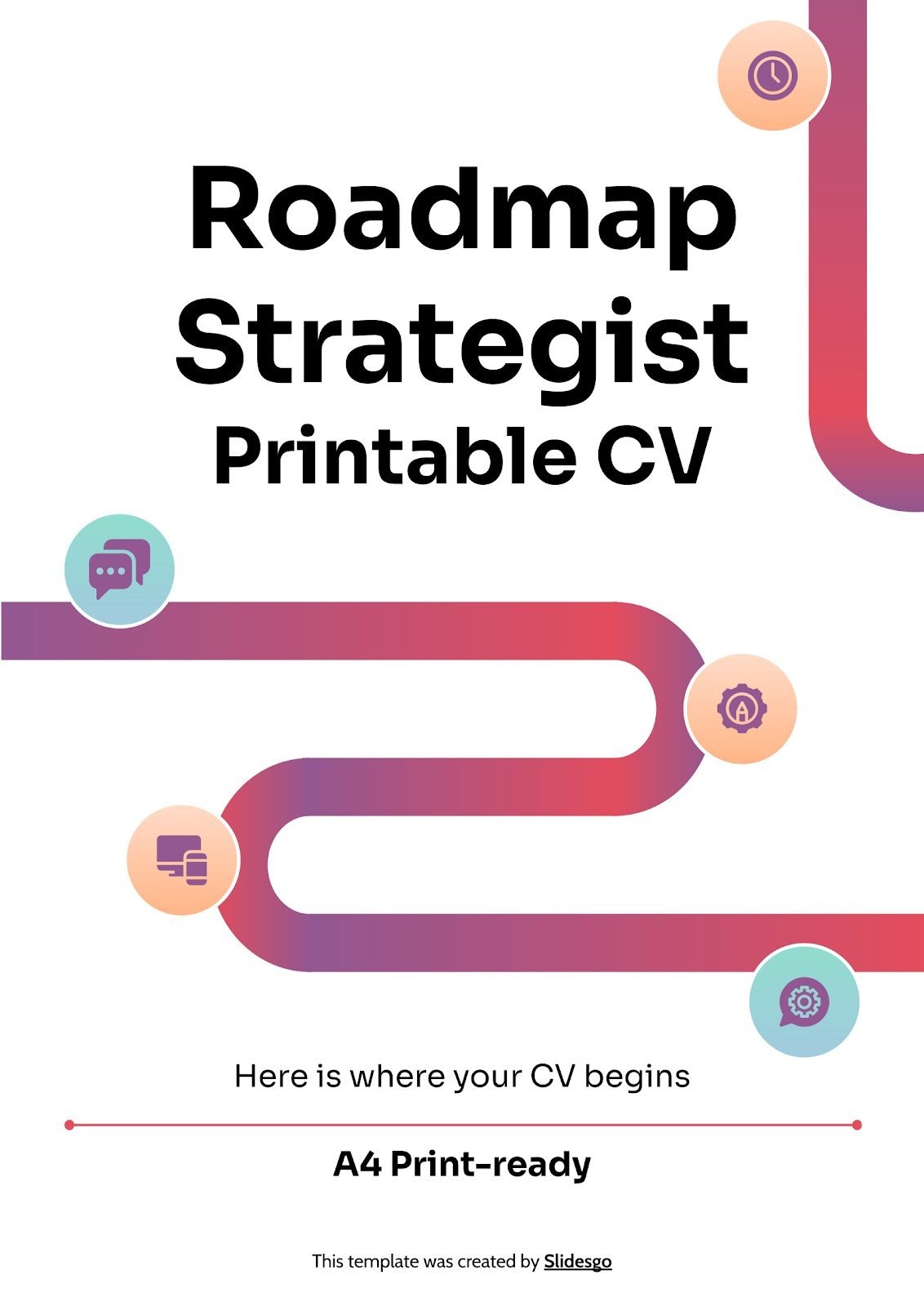 Roadmap Strategist Printable CV