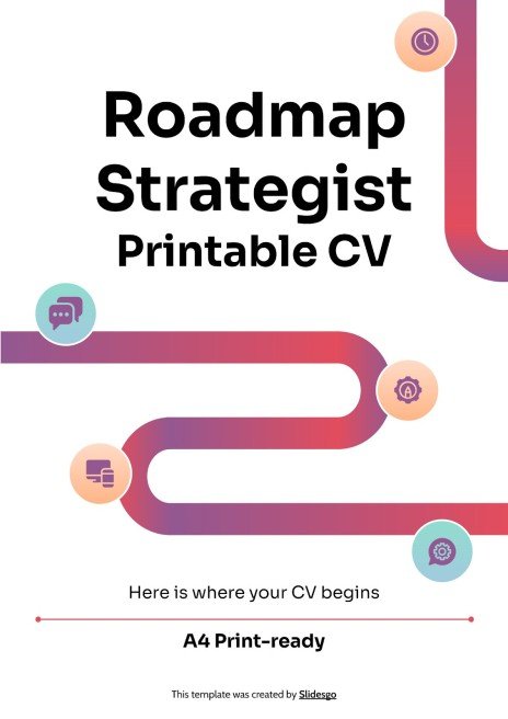 Roadmap Strategist Printable CV