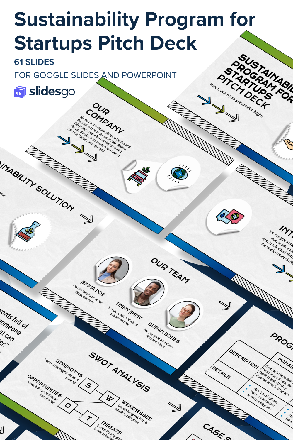 Sustainability Program Startups Pitch Deck | Google Slides
