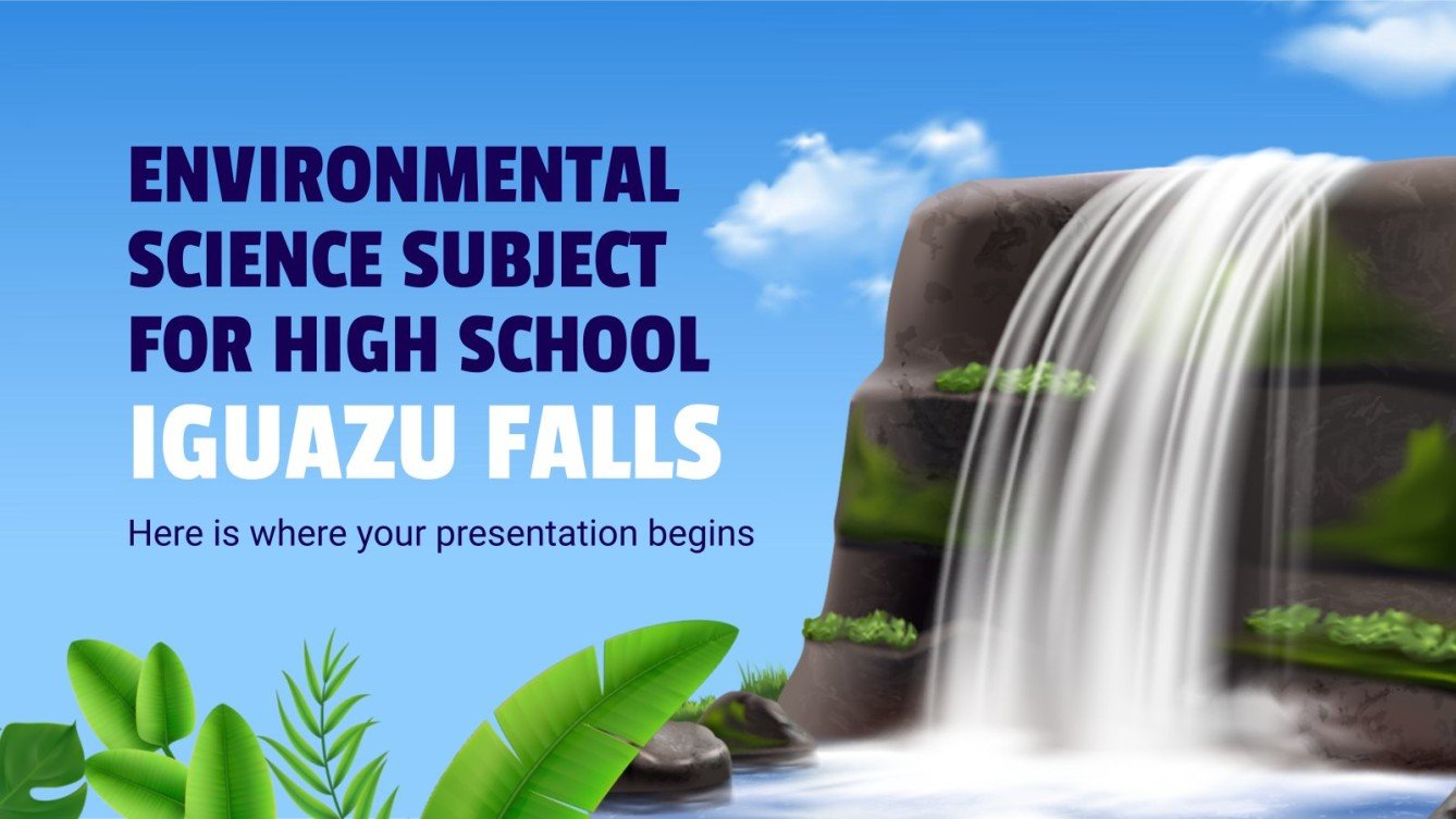 Environmental Science Subject for High School - Iguazu Falls